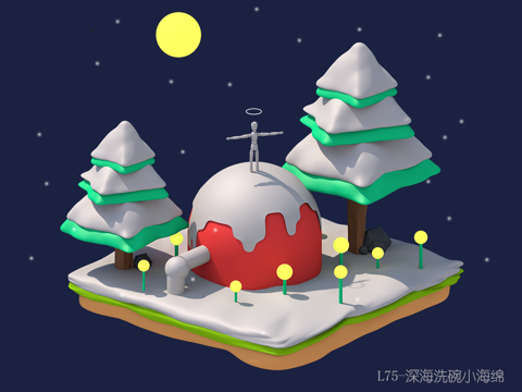 DinLab C4D训练营 作业_绵绵小羊驼-站酷ZCOOL