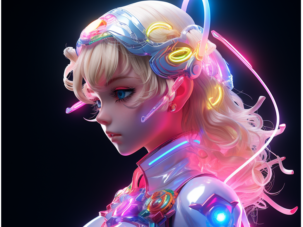 AI赛博风美少女_Sofia小莹-站酷ZCOOL