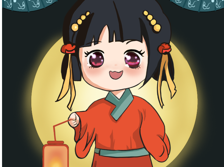 古风Q版媛媛_晴天sunni-站酷ZCOOL