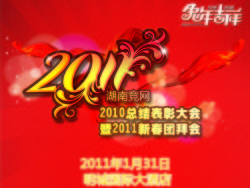 2010总结表彰大会暨2011新春团拜会展架_Leejuer-站酷ZCOOL