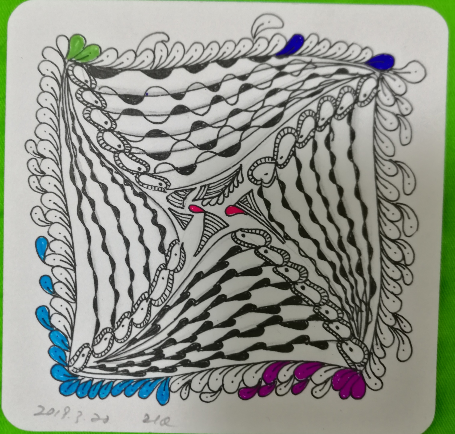涂鸦禅绕画（140）_空谷幽L-站酷ZCOOL