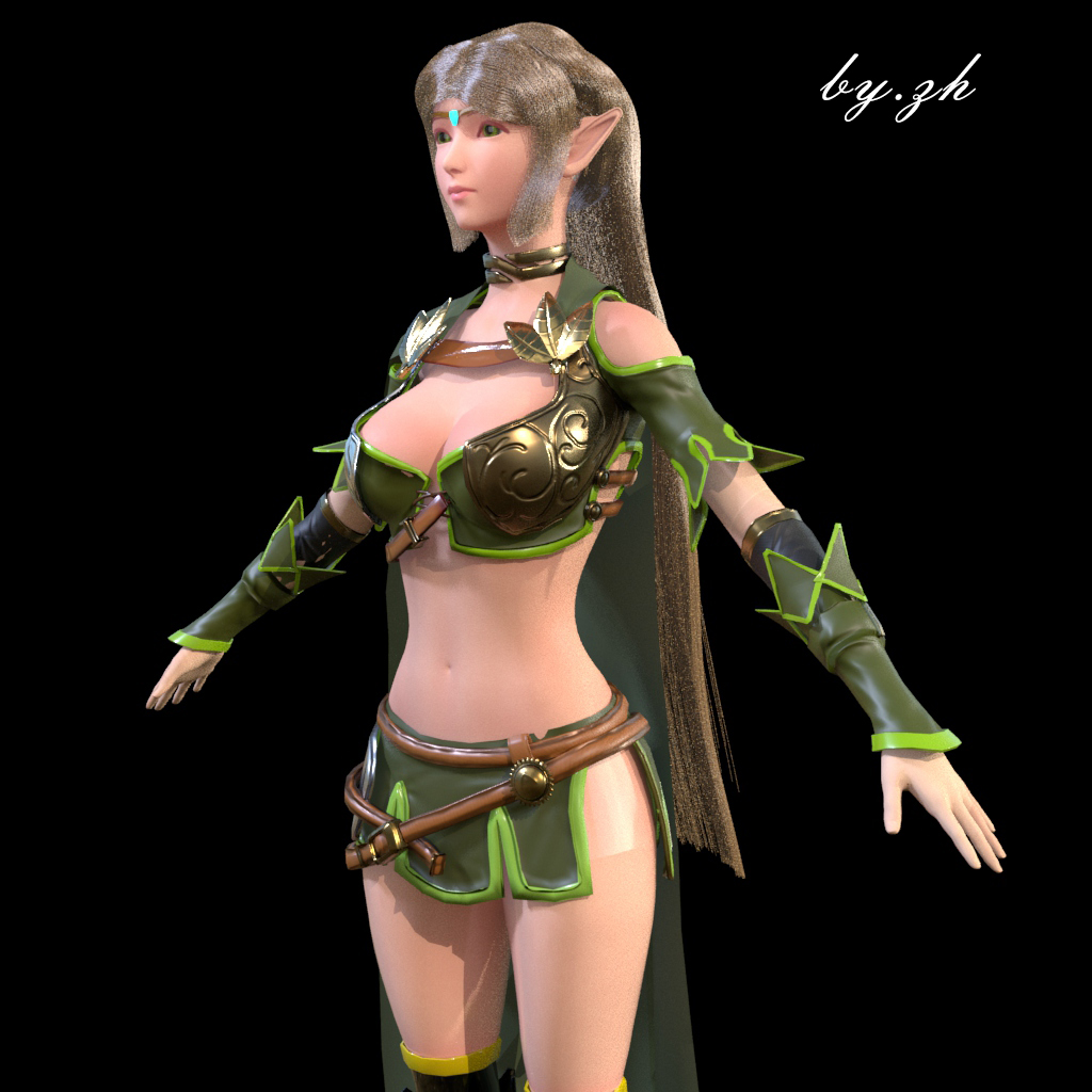 “丛林精灵”_初入CG的建模人-站酷ZCOOL