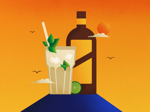 莫吉托𝗠𝗼𝗷𝗶𝘁𝗼_蒸汽波子VaporB-站酷ZCOOL