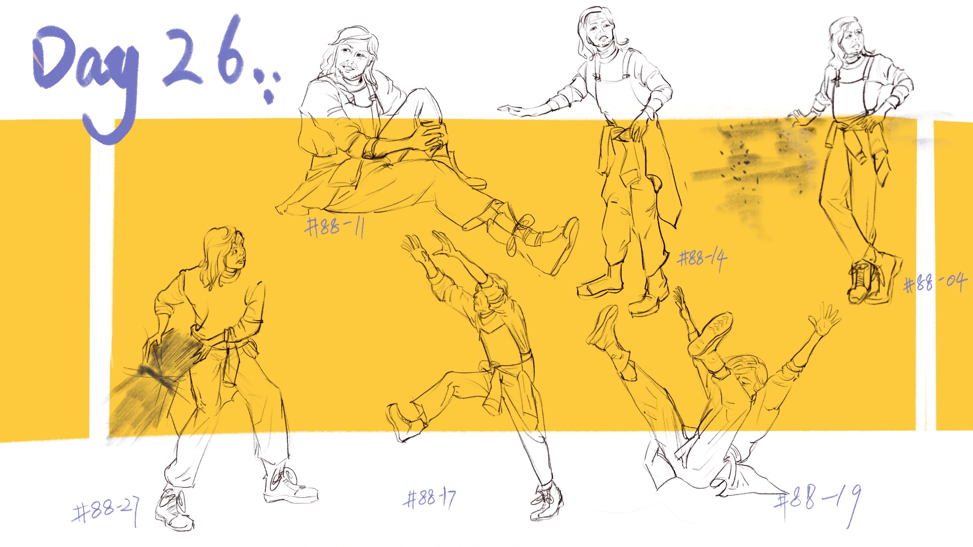 #速写60天挑战赛# day26@速写班长 _九个点啦-站酷ZCOOL