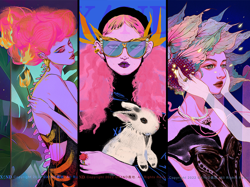 X1ND鑫地原创插画 | 时尚插画_X1ND鑫地-站酷ZCOOL