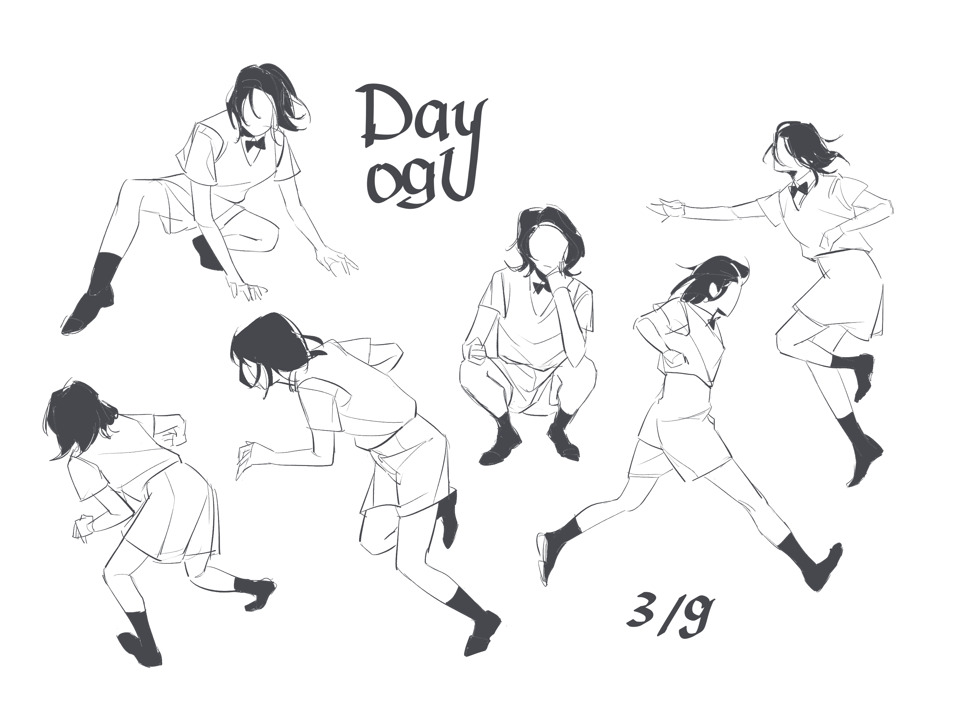 #速写60天挑战赛 d9@速写班长 _漠三莫-站酷ZCOOL