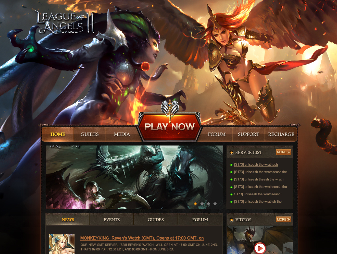 女神联盟2 官网设计_木子王山而-站酷ZCOOL