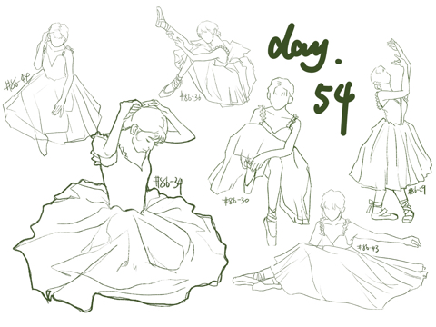 #速写60天挑战赛# day 54 _吱鱼-站酷ZCOOL