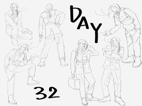 #速写60天挑战赛# day32@速写班长_sphinxmask521-站酷ZCOOL