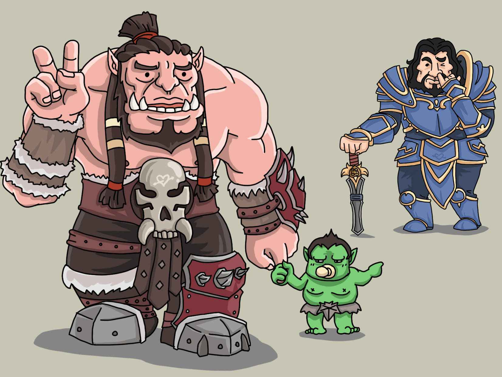 等不及，对着下个月的魔兽大电影预告片，来一发！_李拜天ZGL-站酷ZCOOL