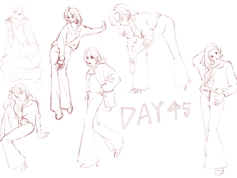 day45@速写班长_Z023362454-站酷ZCOOL