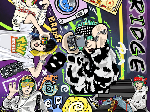 Rapper说唱歌手Bridge_熊猫PANDA爱画画-站酷ZCOOL