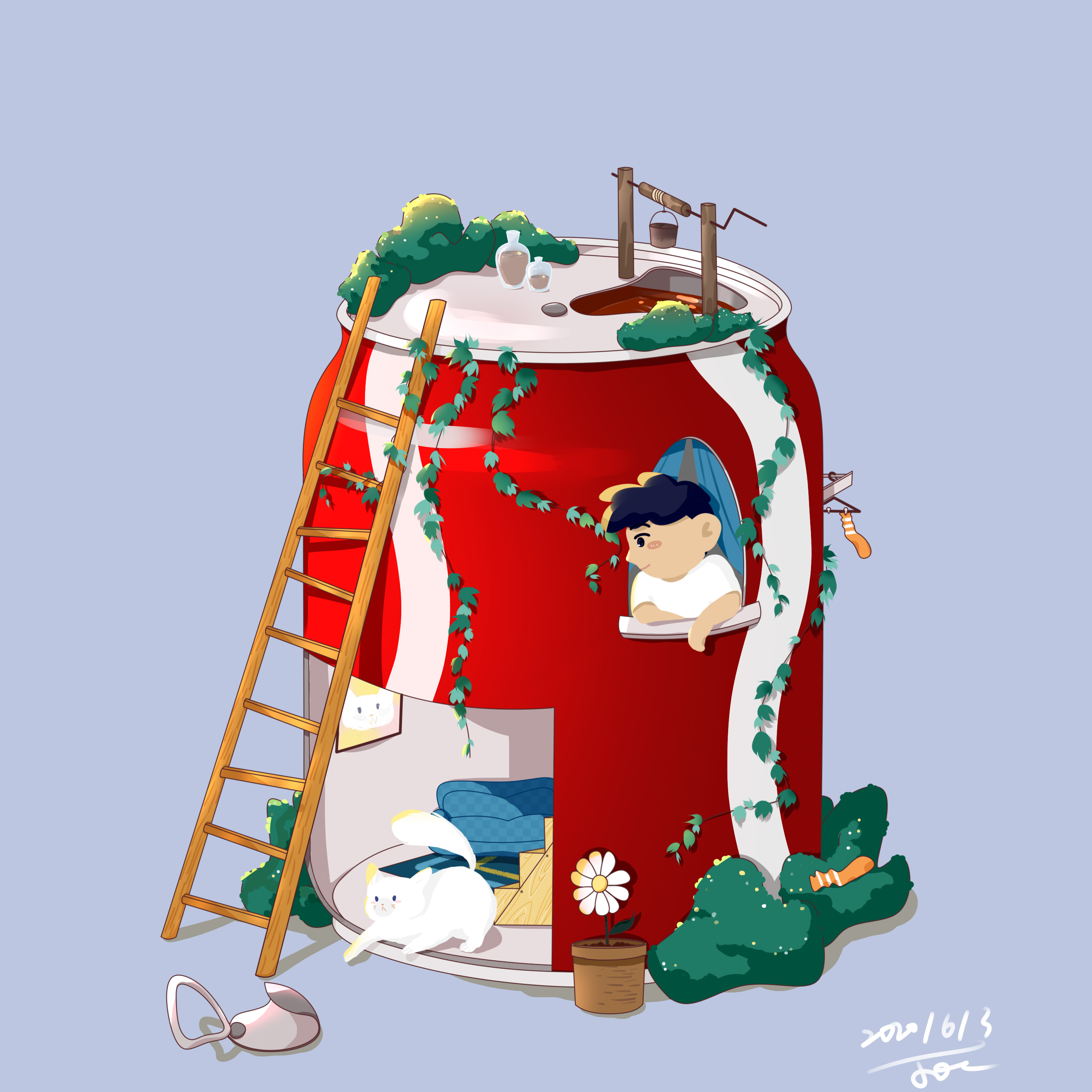 插画练习20200605_千里JOC-站酷ZCOOL