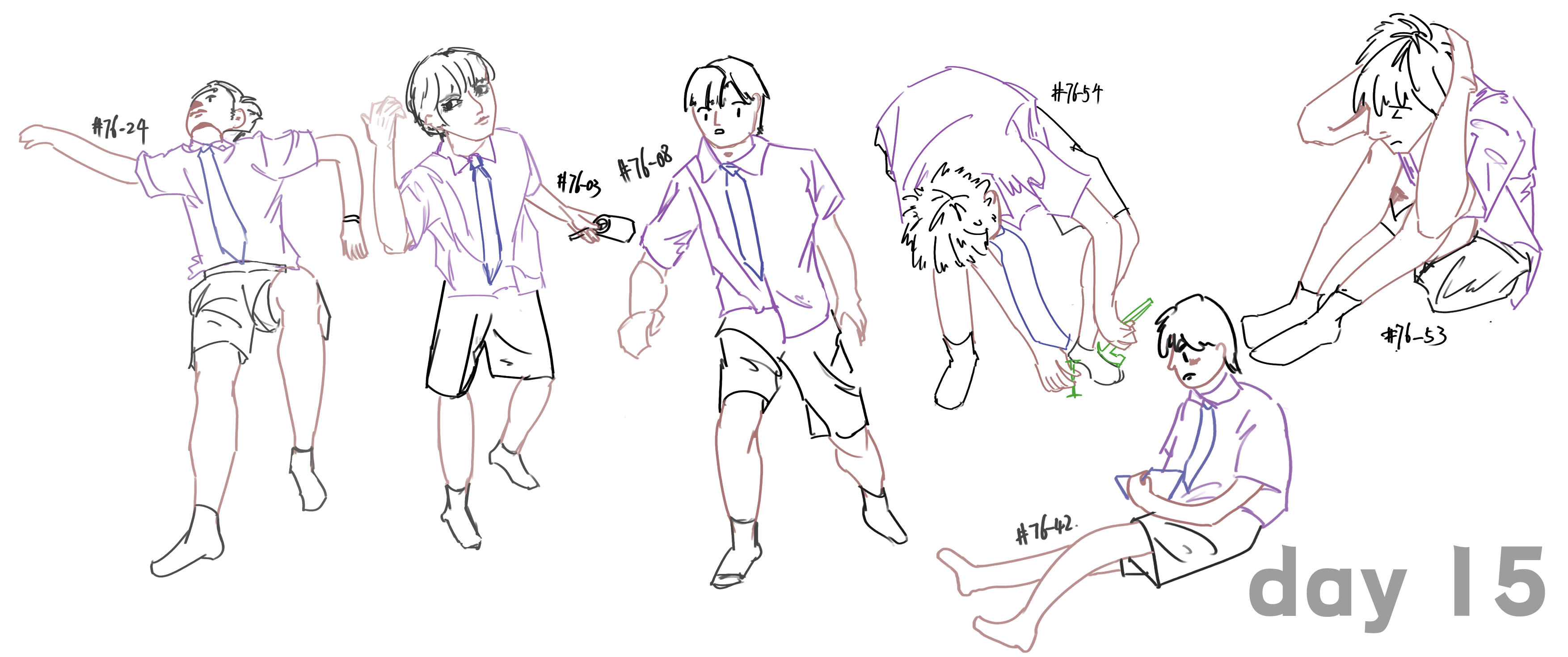 #速写60天挑战赛# DAY 15 @速写班长_不识君三天没吃饭-站酷ZCOOL