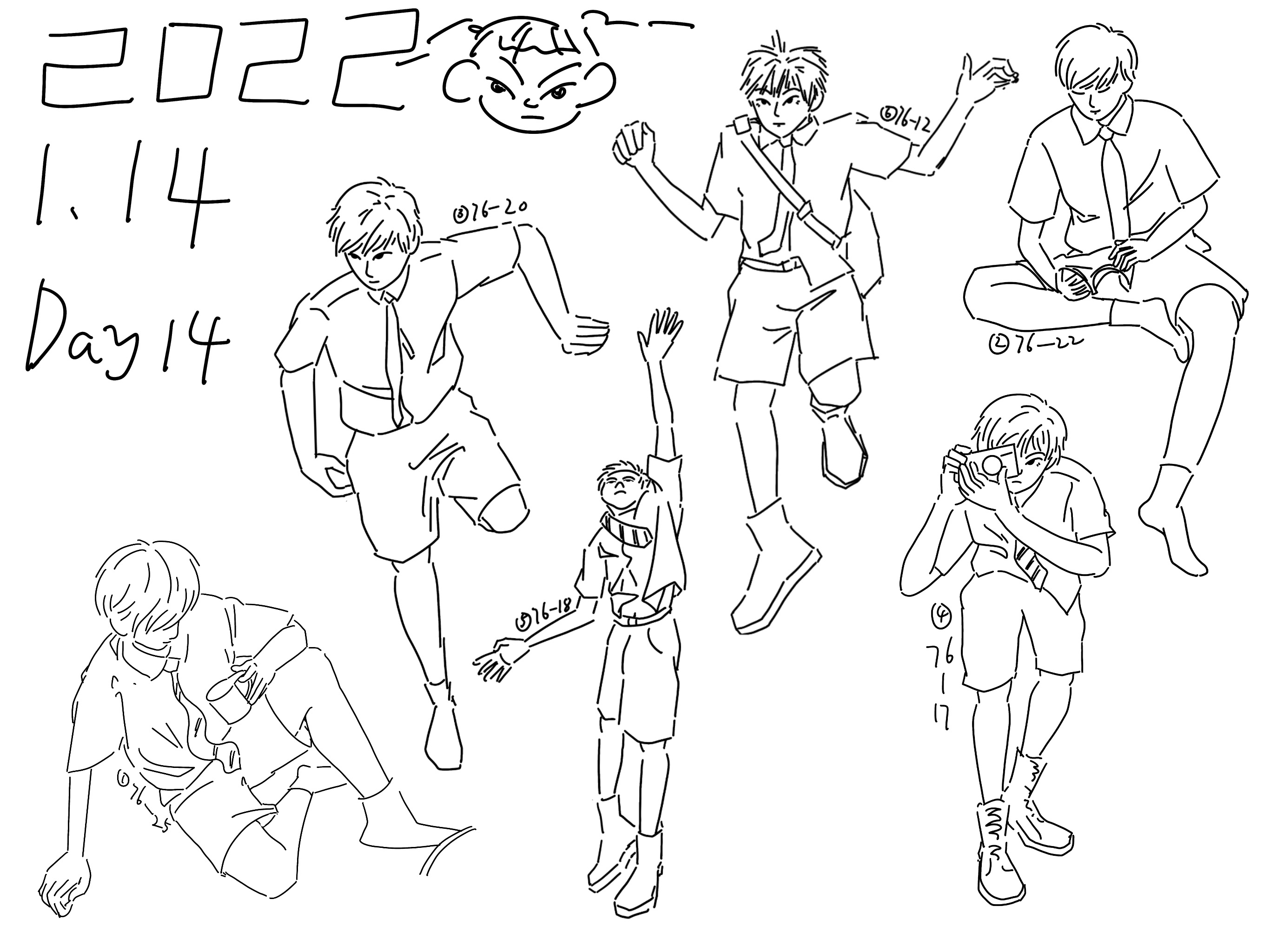 #速写60天挑战赛# Day14@速写班长 _llakllakalllakll-站酷ZCOOL