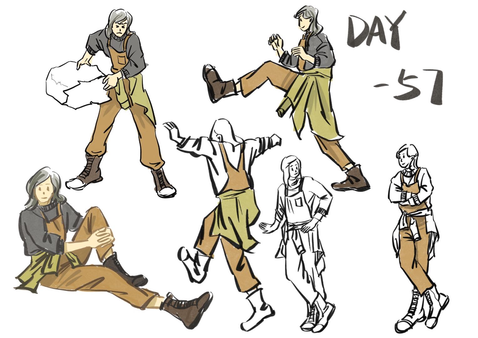 速写60天挑战赛 DAY57 @速写班长_印第安小揪揪-站酷ZCOOL