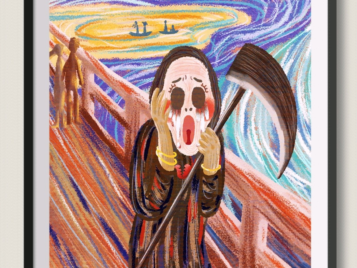 名画wink系列—呐喊_三叶鱼ysh-站酷ZCOOL