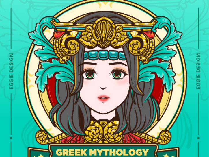 潮流插画之希腊女神头像_蛋仔Eggie-站酷ZCOOL