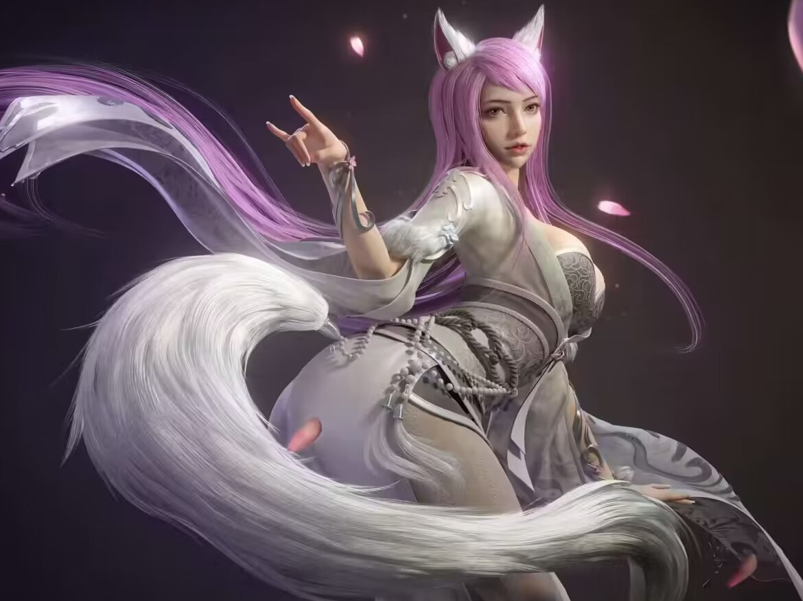 高精度角色建模-阿狸_依古奈斯eugin-站酷ZCOOL