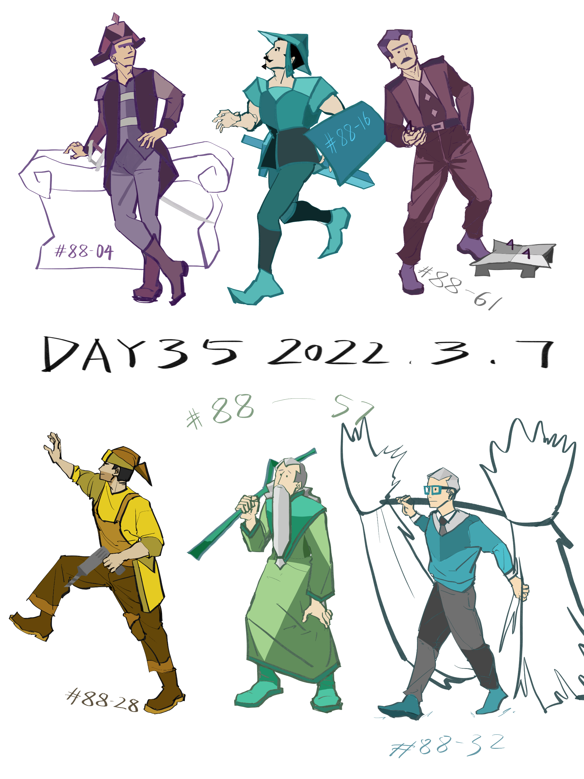 #速写60天挑战赛# day35@速写班长 _瑞比rabbit-站酷ZCOOL