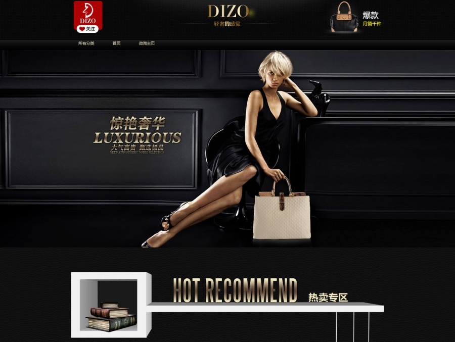 2014女包首页电商淘宝天猫美工自定义首页设计_OLAYA工作室-站酷ZCOOL