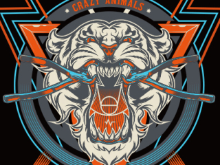 Crazy animals 系列插画_章鱼ZX-站酷ZCOOL