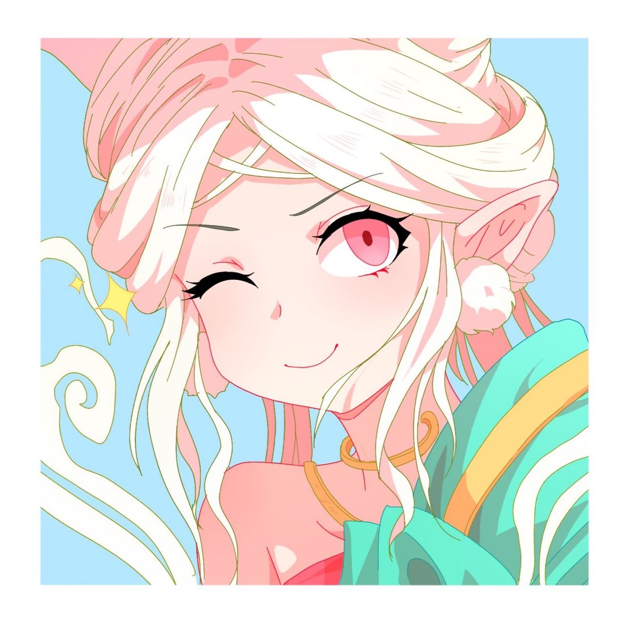 每日英雄速写挑战——第31天2021.8.3日——遇见神鹿 _小晓川xXc-站酷ZCOOL