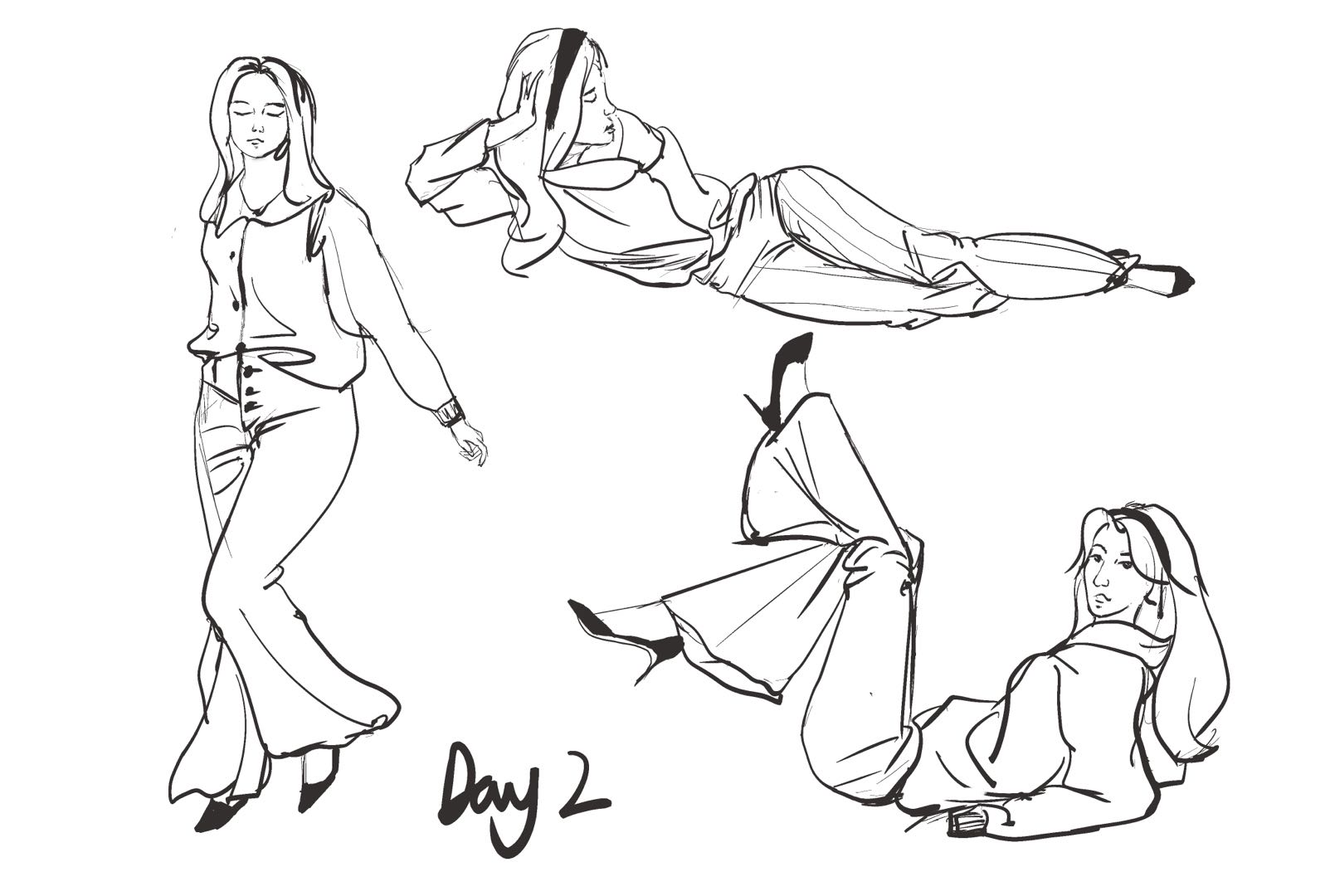 #速写60天挑战赛#Day2@速写班长_JiuJiu汣婳-站酷ZCOOL