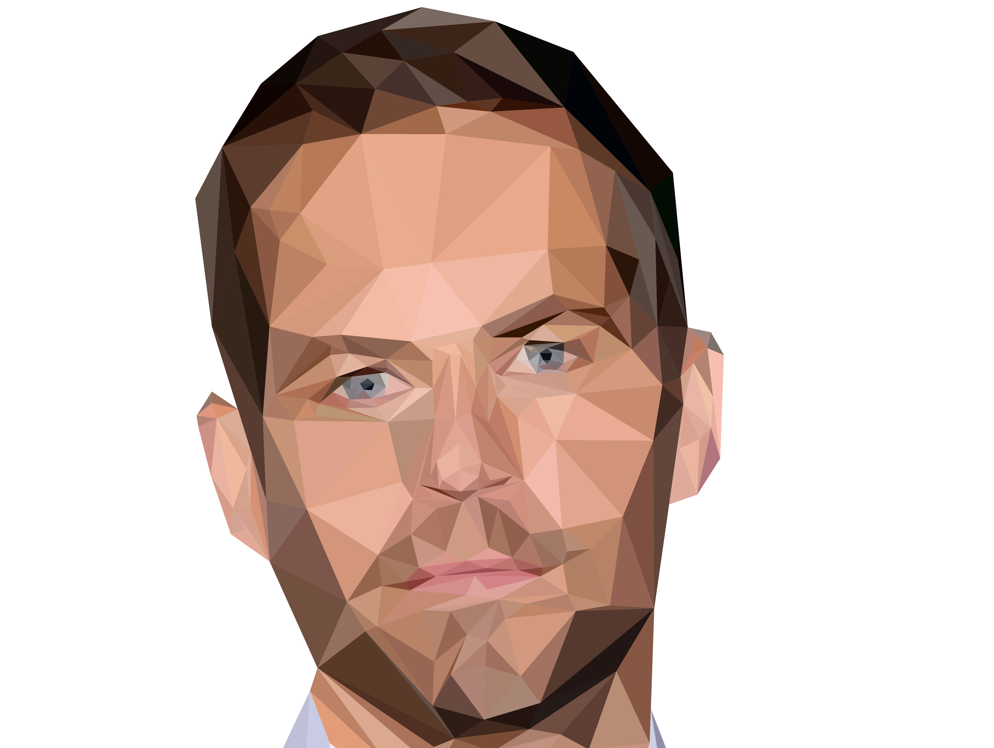 LOW POLY 保罗·沃克 Paul Walker 速度与激情 男二号_我可能要去送-站酷ZCOOL