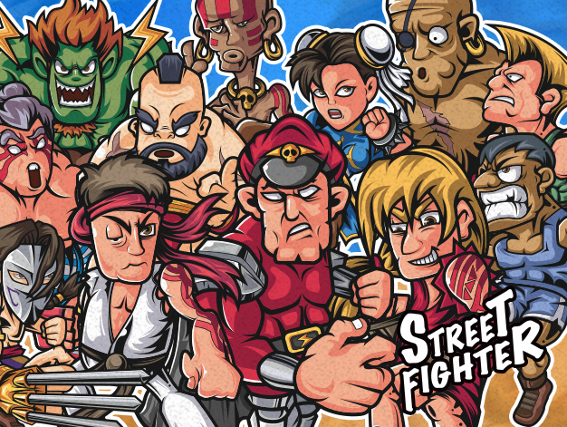 经典游戏【街头霸王】STREET FIGHTER_XIONGMU_熊木-站酷ZCOOL