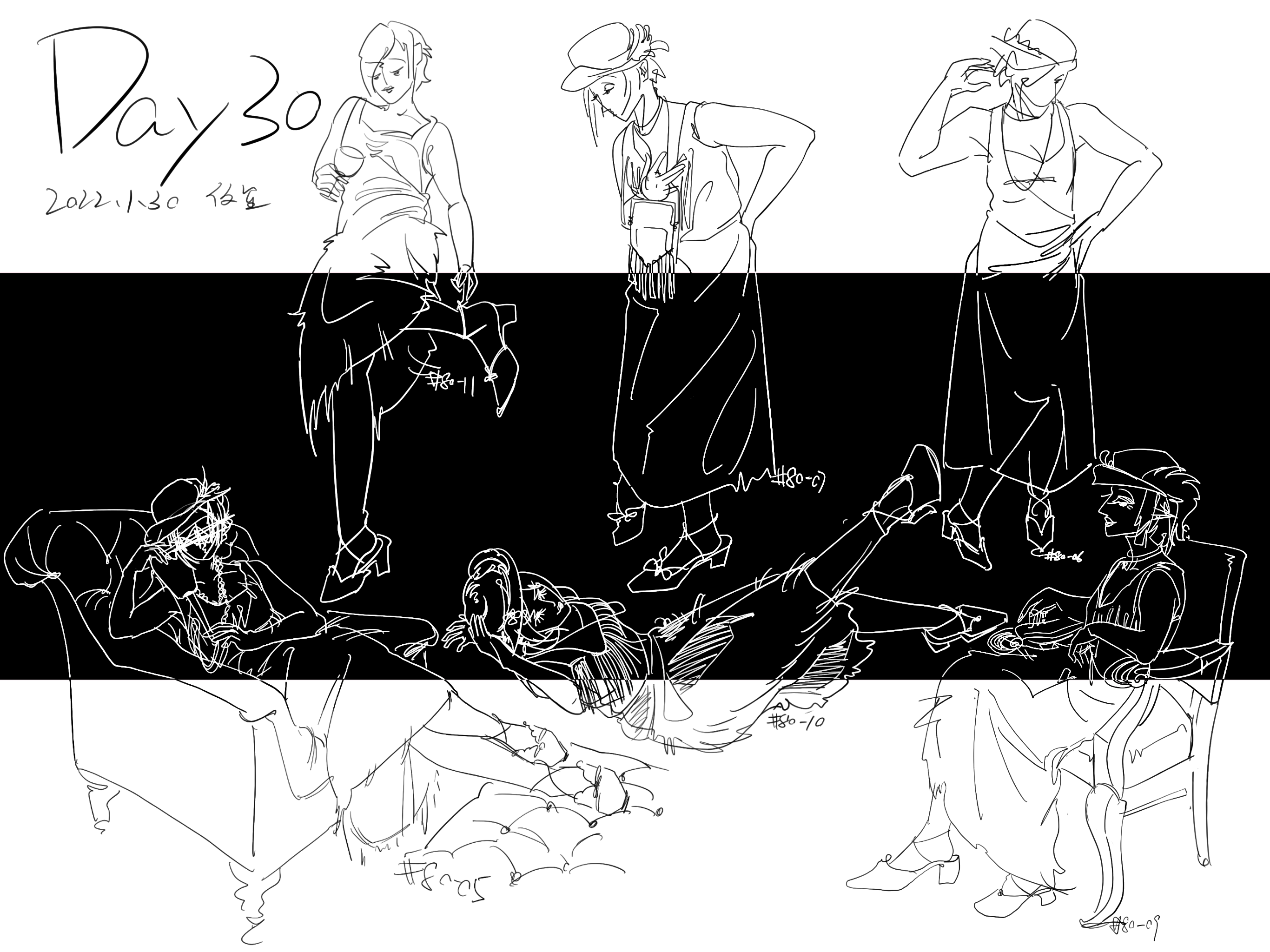 #速写60天挑战赛#day30_攸笙-站酷ZCOOL