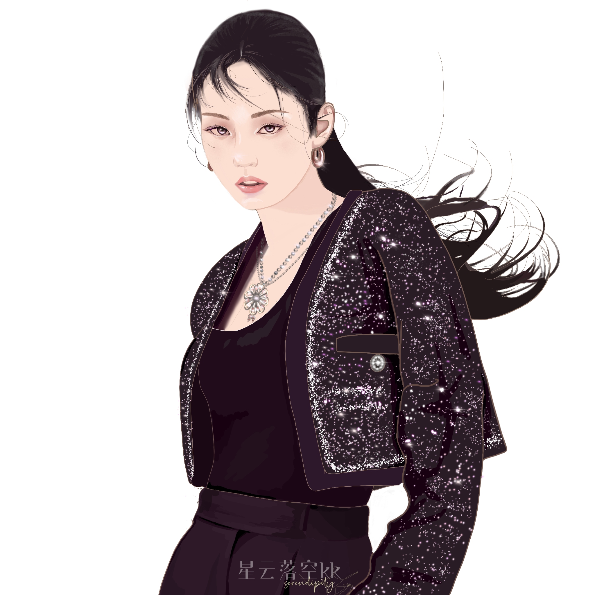 jennie [blackpick]_星云落空kk-站酷ZCOOL