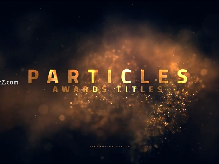 PR模板-闪闪发光金色粒子电影颁奖文字标题动画_Z867932160-站酷ZCOOL