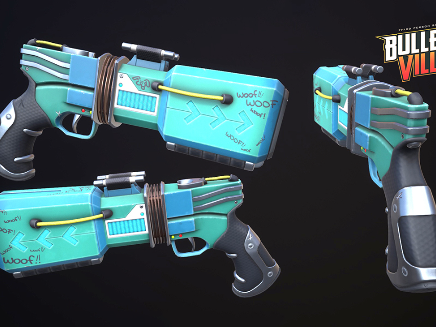 【3DMAX建模】超详细手枪模型讲解教学，基础建模教程_Alan安澜-站酷ZCOOL