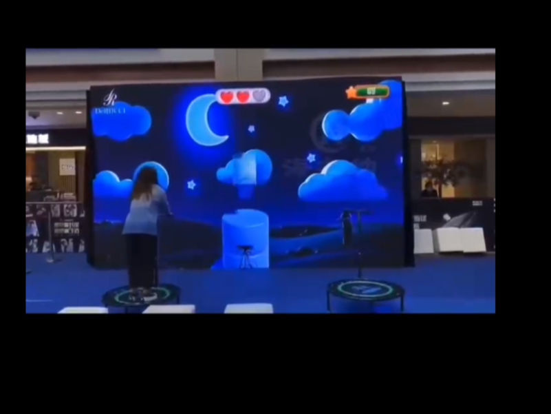 AR体感蹦床3D互动弹弹乐kinect游戏跳跳蹦床_慧极光智能科技-站酷ZCOOL