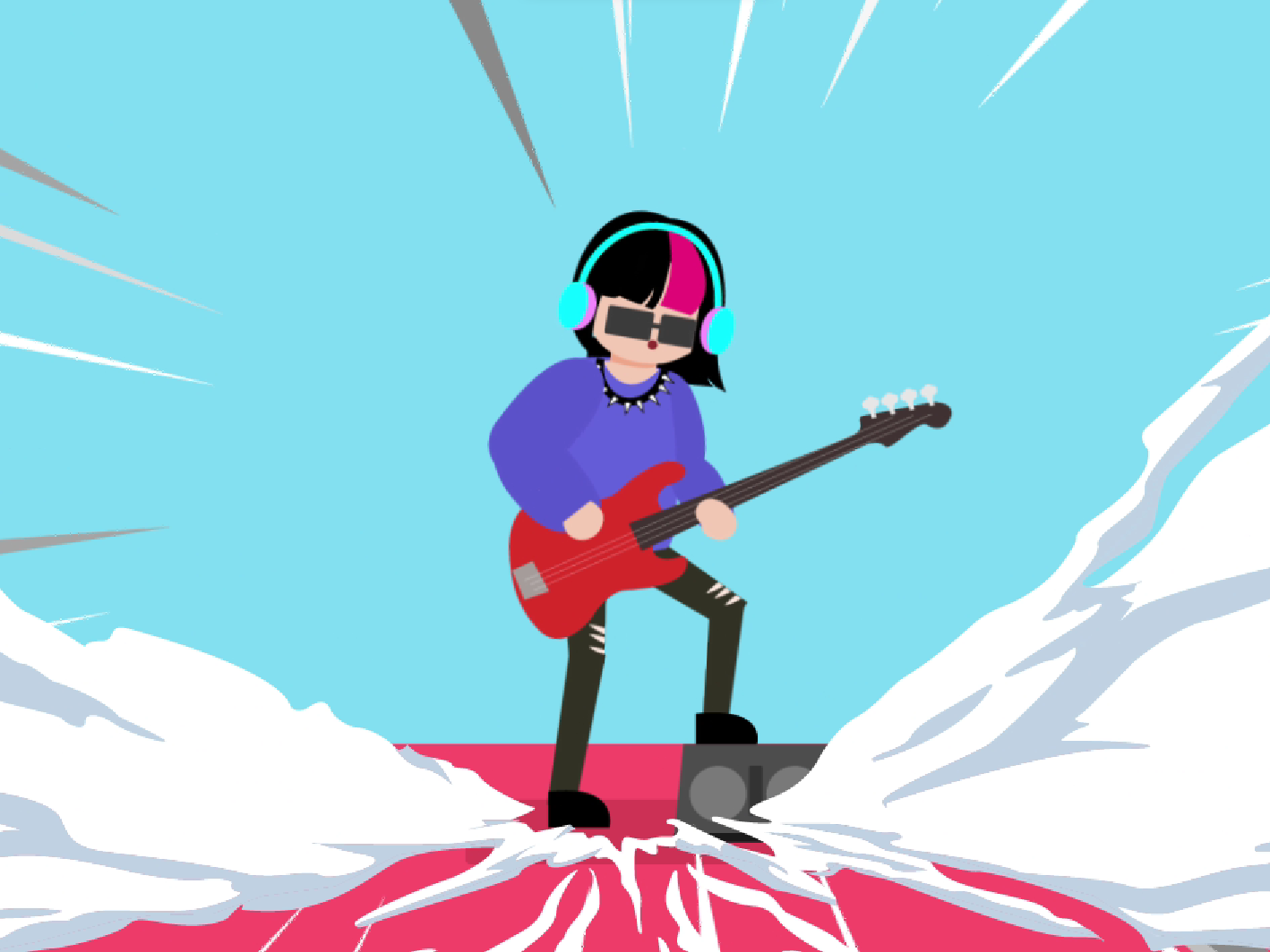 AE20秒MG动画-Rock & Roll_yigaa-站酷ZCOOL