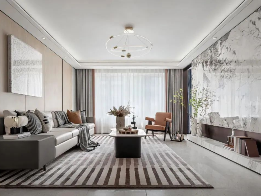 125㎡三口之家，轻奢、创意、有品！_峰光无限装饰-站酷ZCOOL