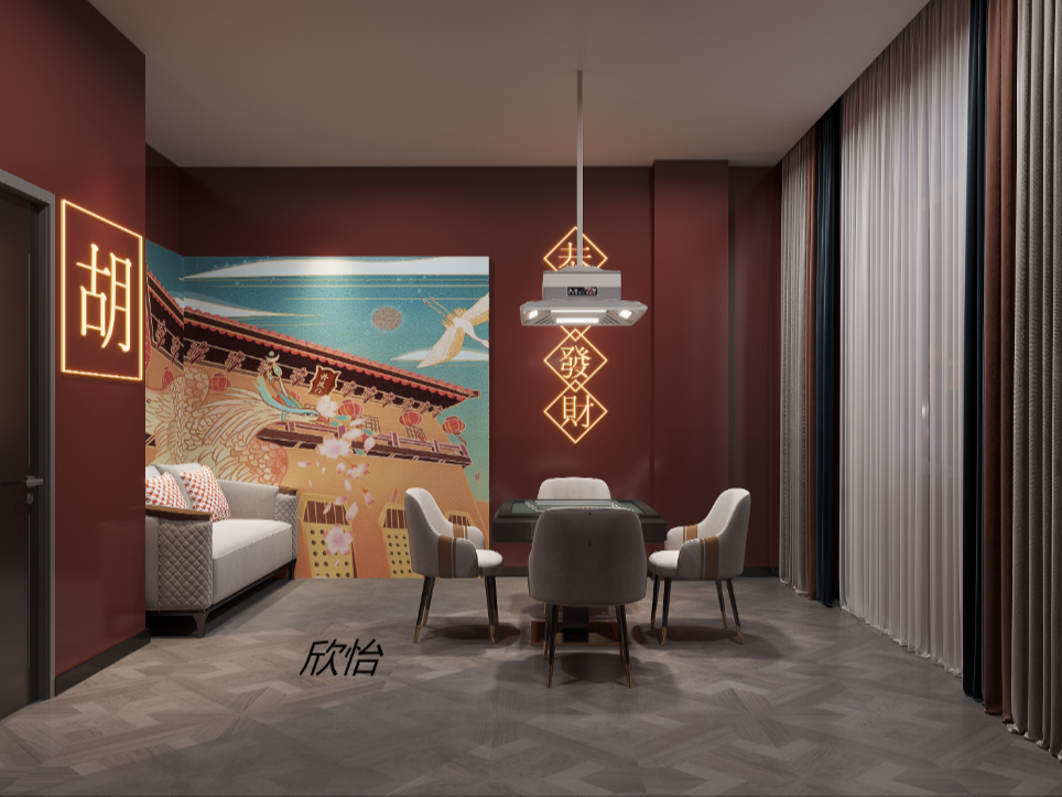 工装||麻将馆_欣怡xy-站酷ZCOOL