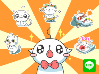 LINE贴纸：KITTY_橙肉肉的橙-站酷ZCOOL