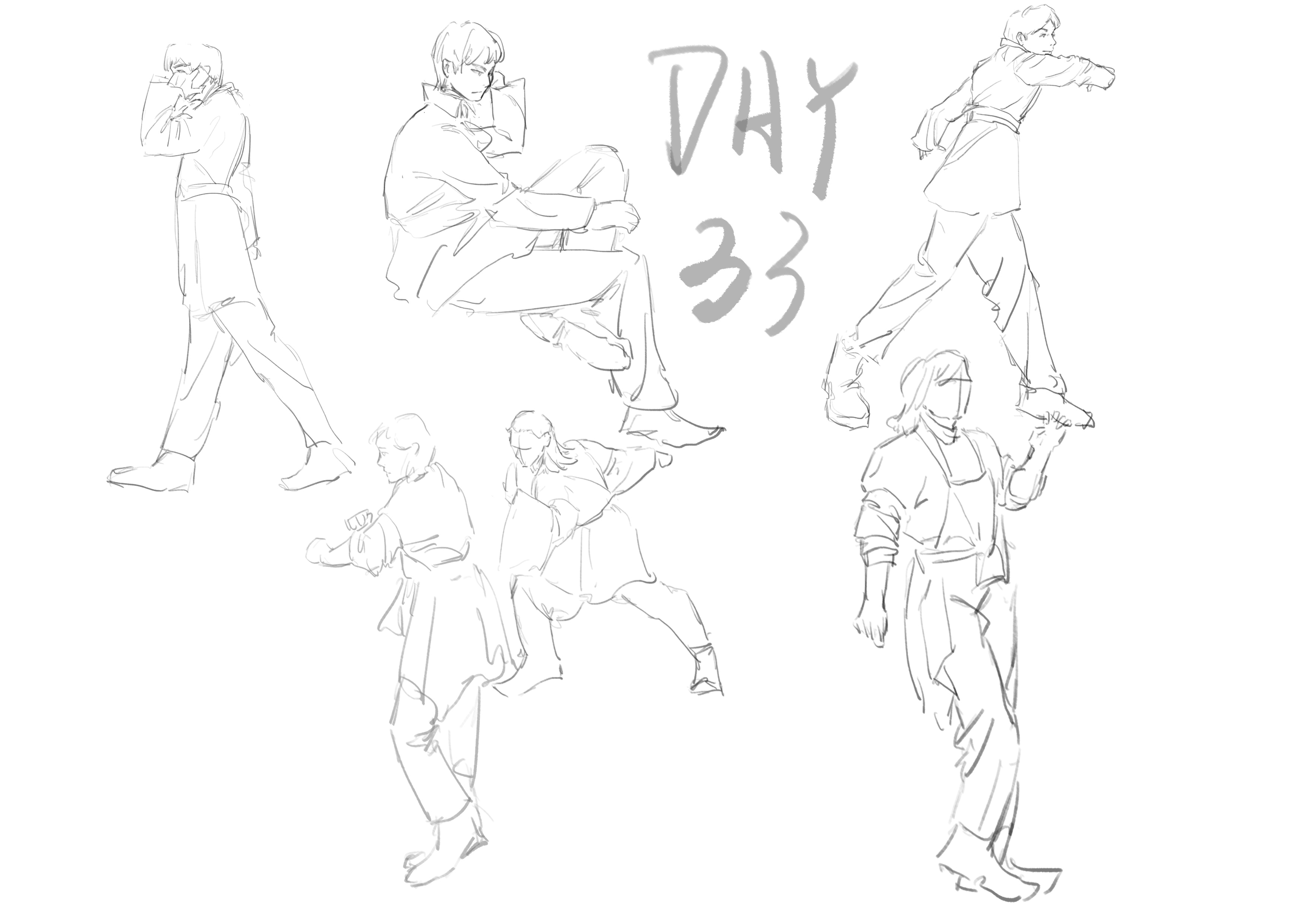 @速写班长#速写60天挑战赛day33_沙蚕菜菜子-站酷ZCOOL