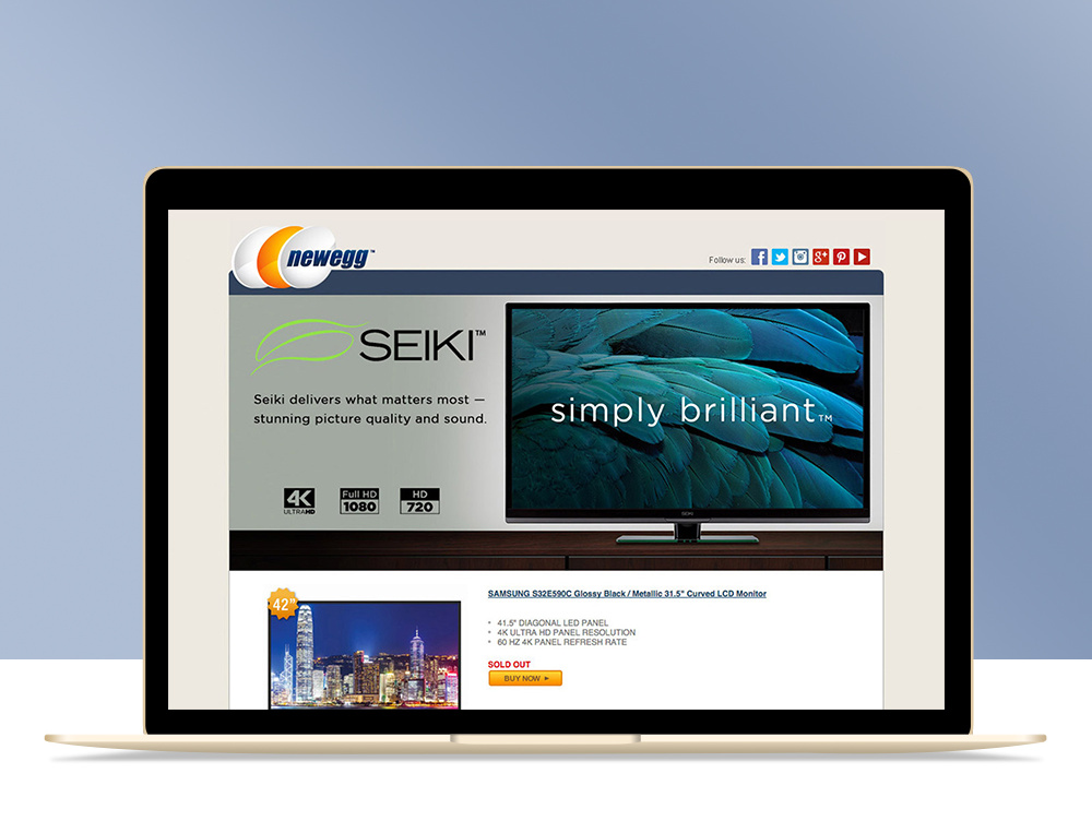 Monitors sale landingpage_我喜欢星期六-站酷ZCOOL