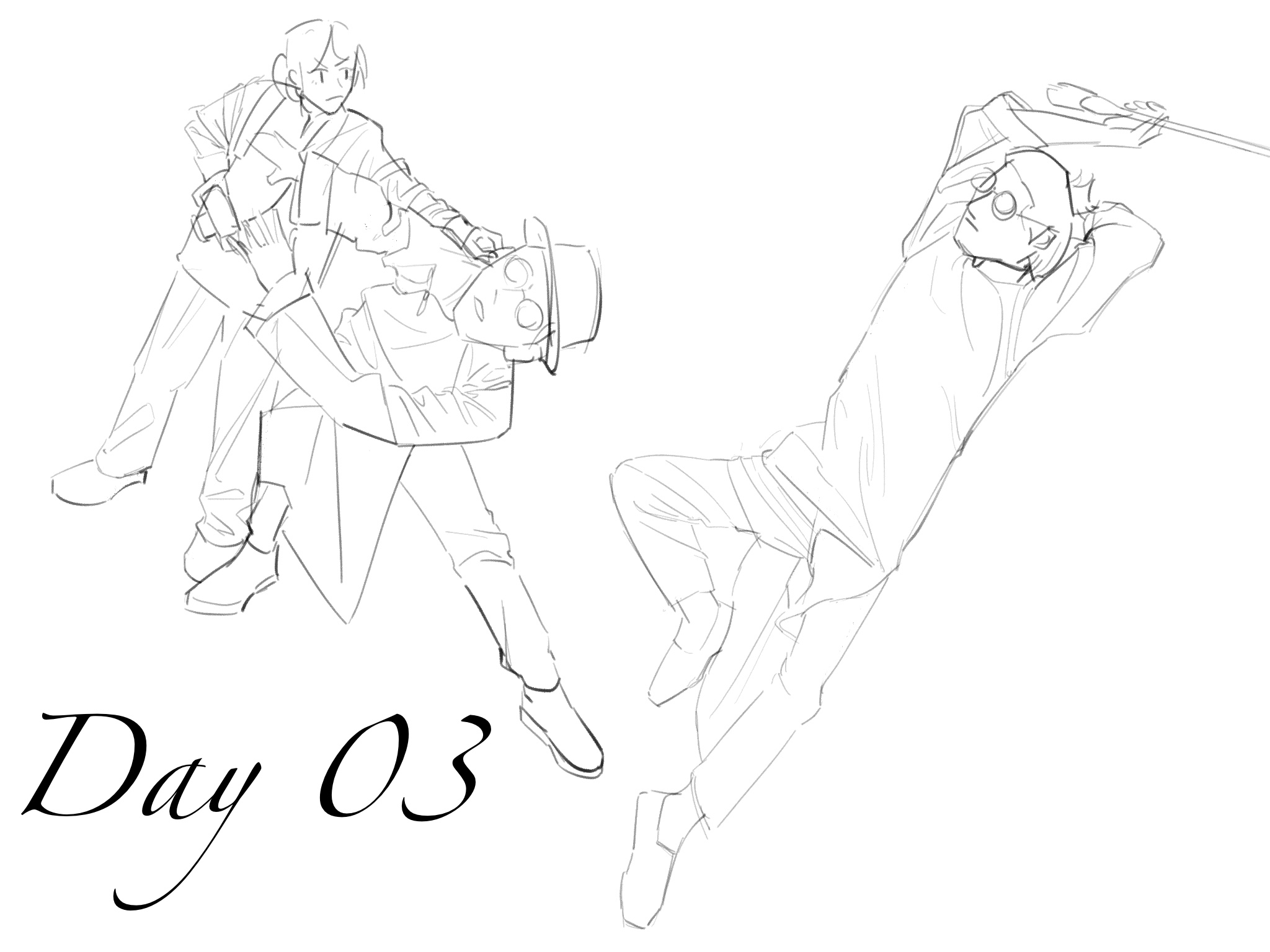 ##速写60天挑战赛# day3@速写班长 _冬至常青-站酷ZCOOL