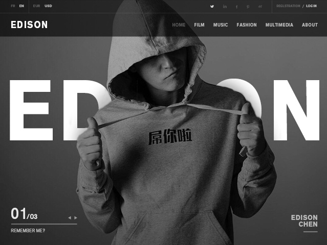 陈冠希-Edison Chan_陆华怡-站酷ZCOOL