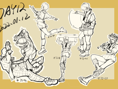 #速写60天挑战赛# day12@速写班长 _百慕涟-站酷ZCOOL