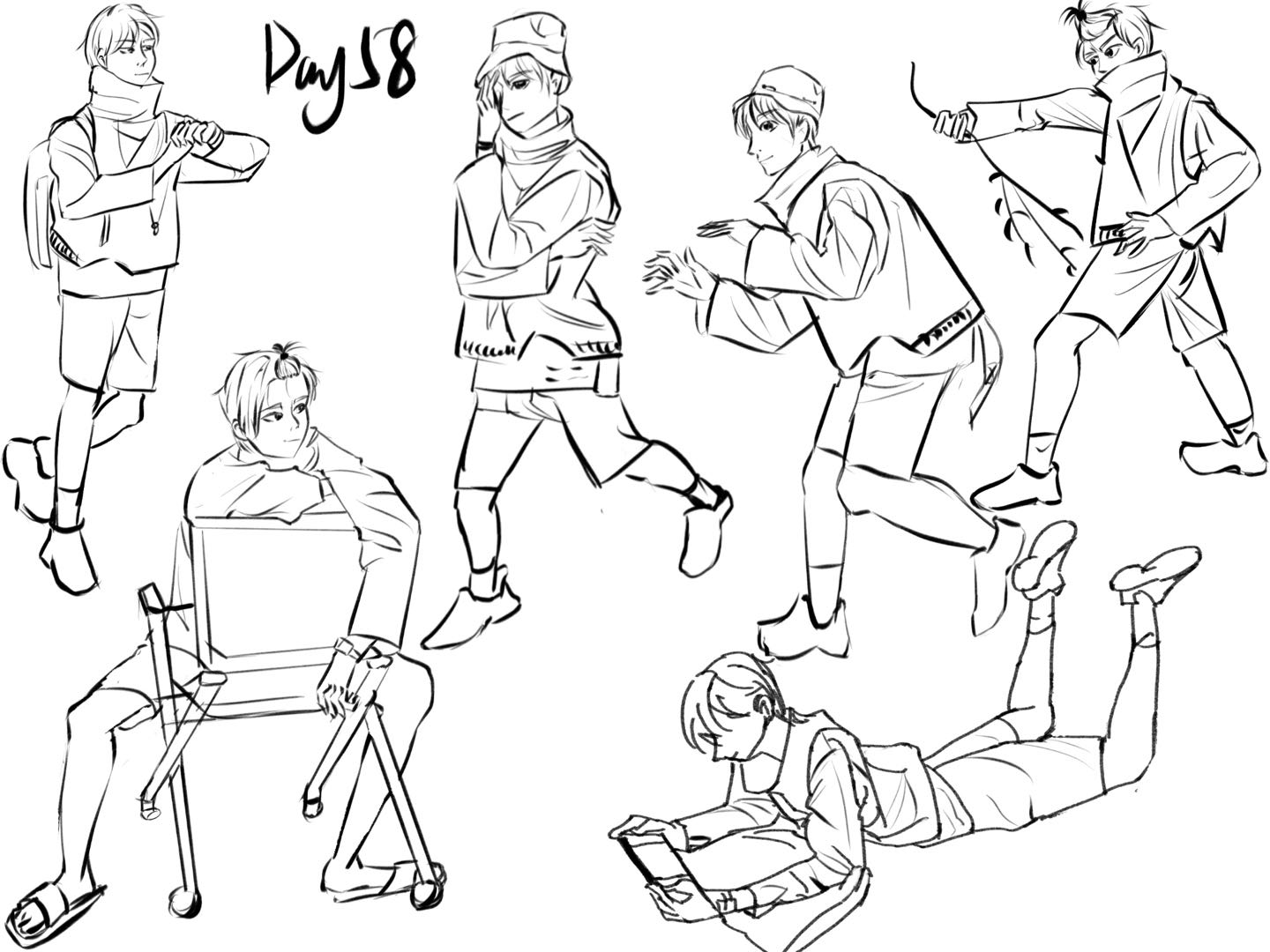 ＃速写60天挑战赛＃ @速写班长——Day58_Intel周福-站酷ZCOOL