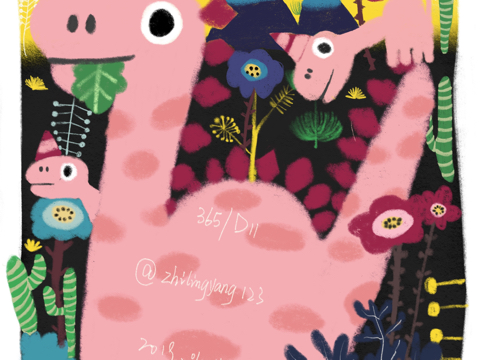 【365每日一画/D11】临摹_插画师杨志玲-站酷ZCOOL