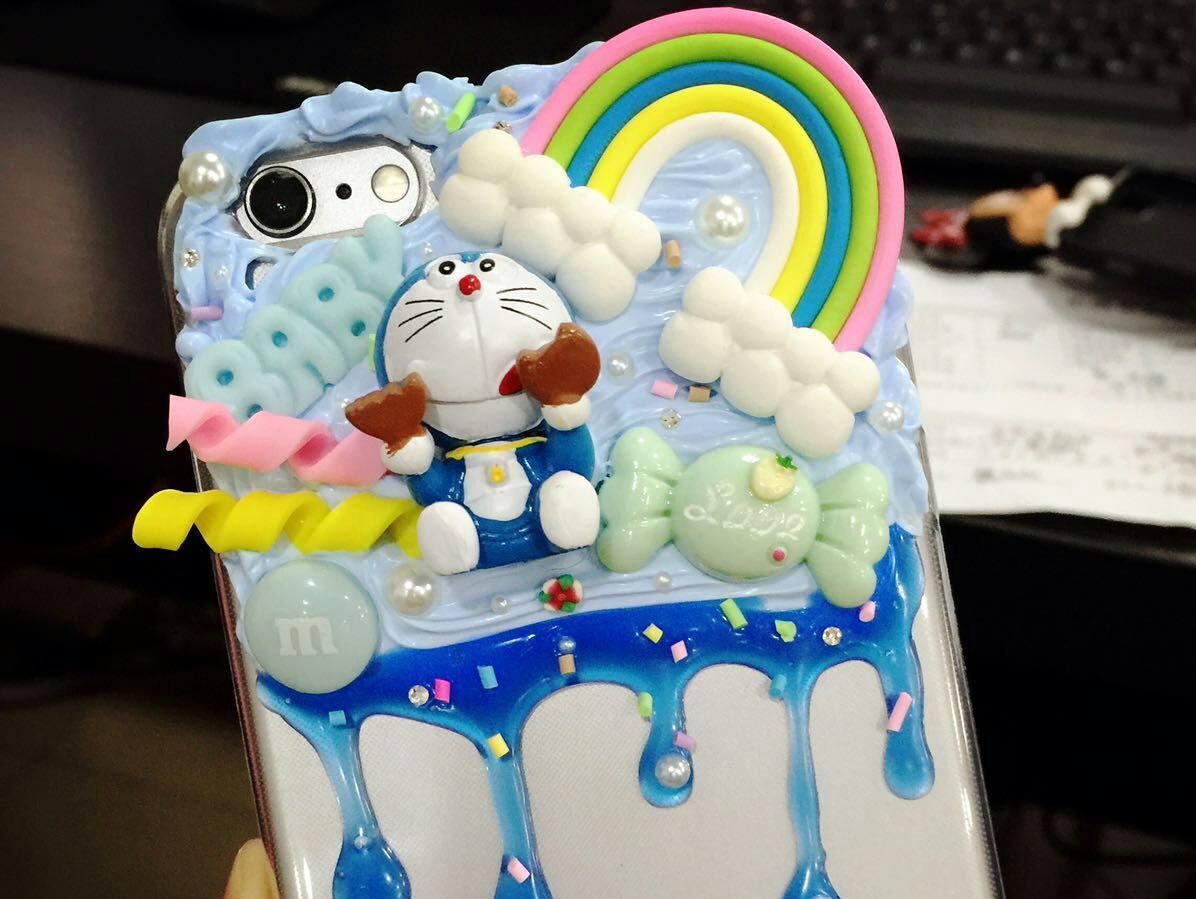 手工制作DIY奶油手机壳制作过程_萌豆豆啦啦啦-站酷ZCOOL