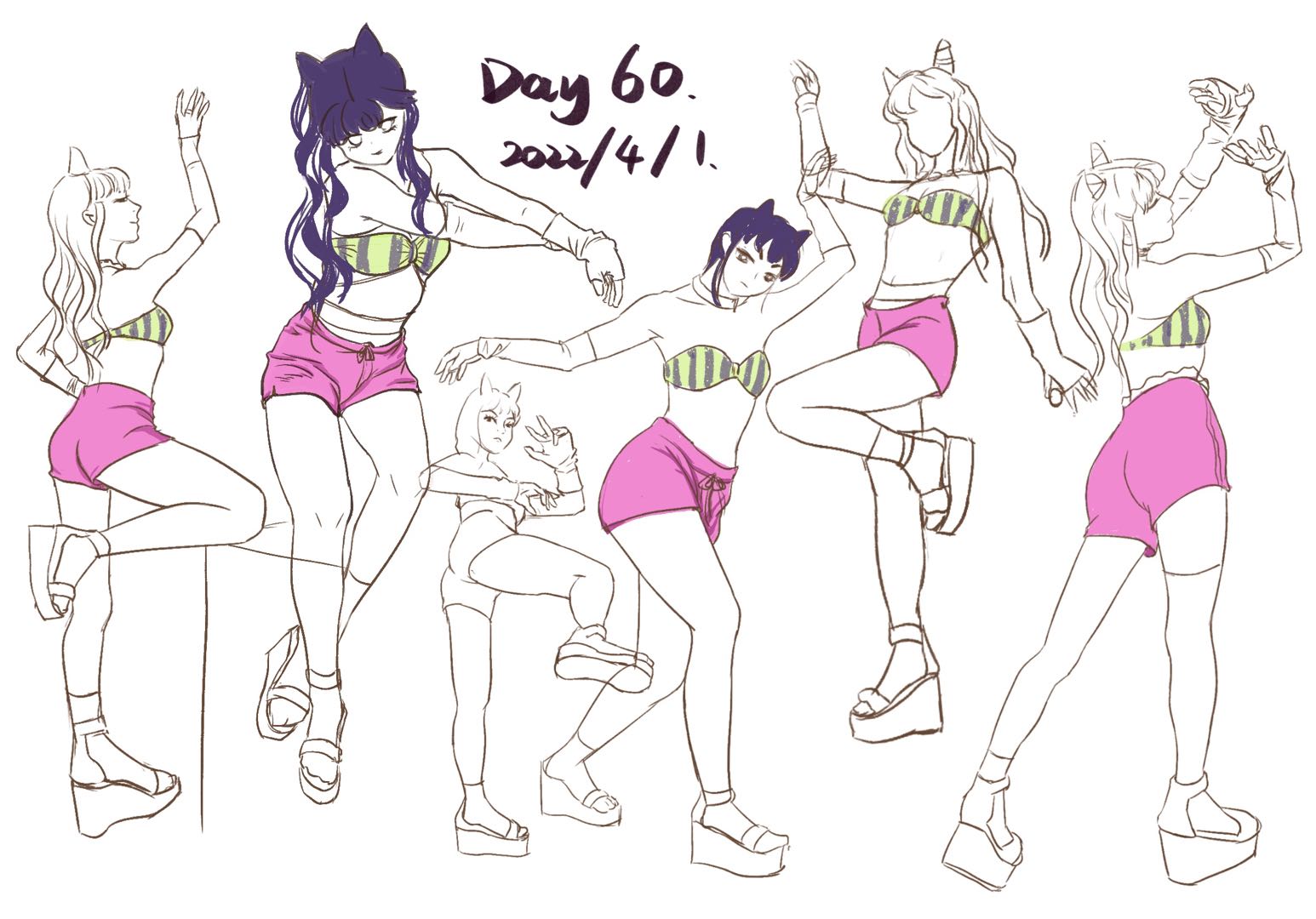 #速写60天挑战赛 day60 @速写班长 _Z590663743-站酷ZCOOL