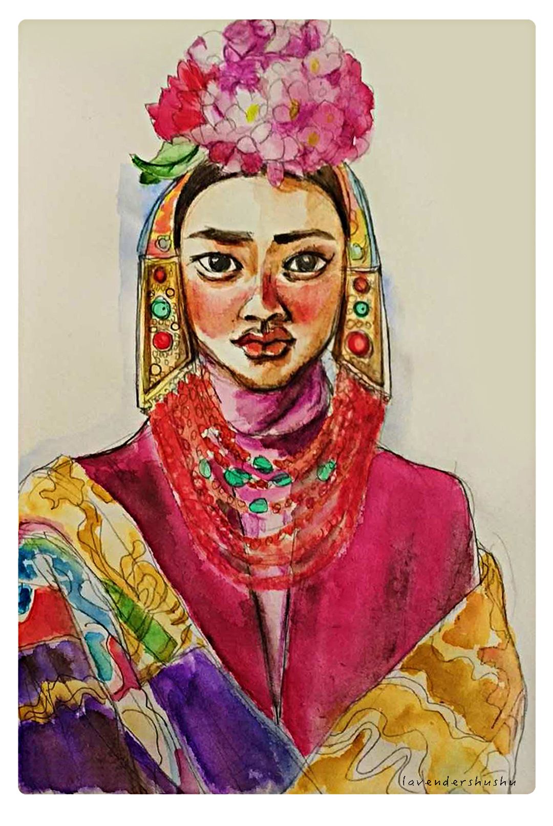 罗摩叶娜的少女_lavendershushu-站酷ZCOOL