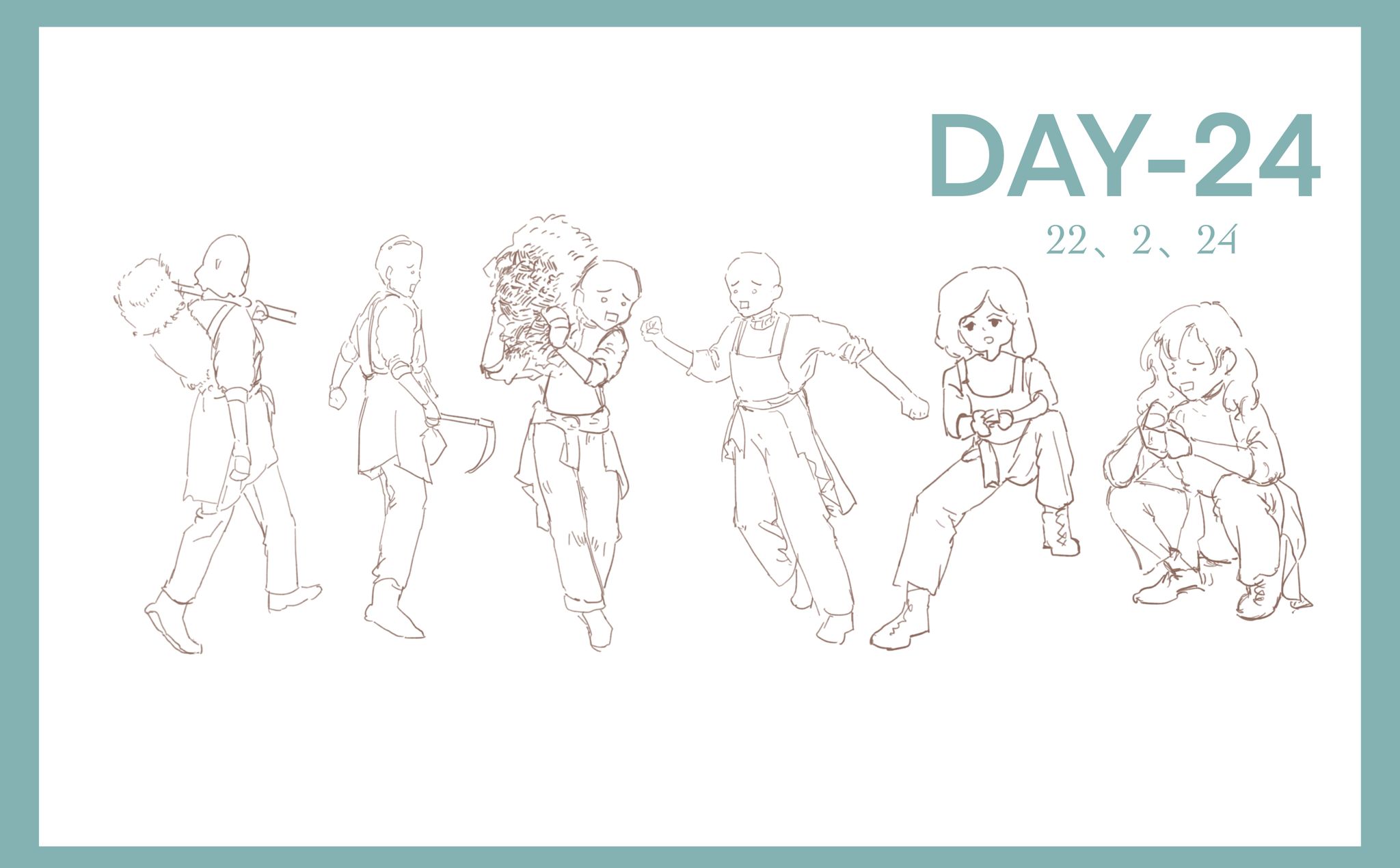 #速写60天挑战赛# @速写班长 day24_好好活下去-站酷ZCOOL